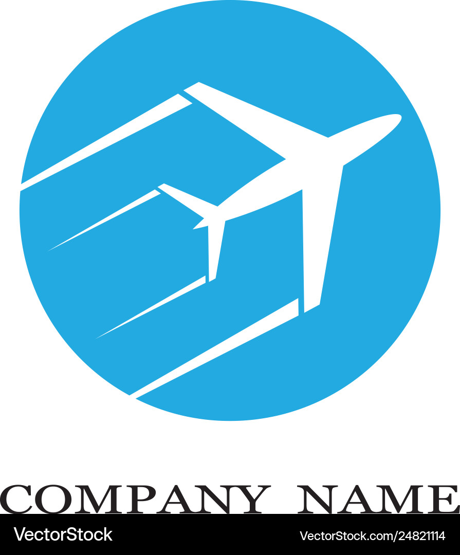 Airplane symbol Royalty Free Vector Image - VectorStock