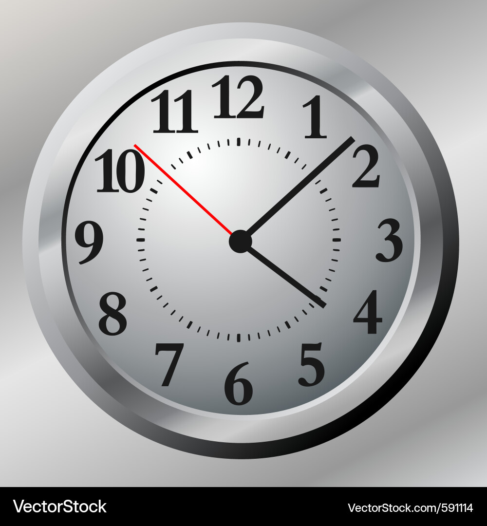 Modern Clock Face Royalty Free Vector Image - VectorStock