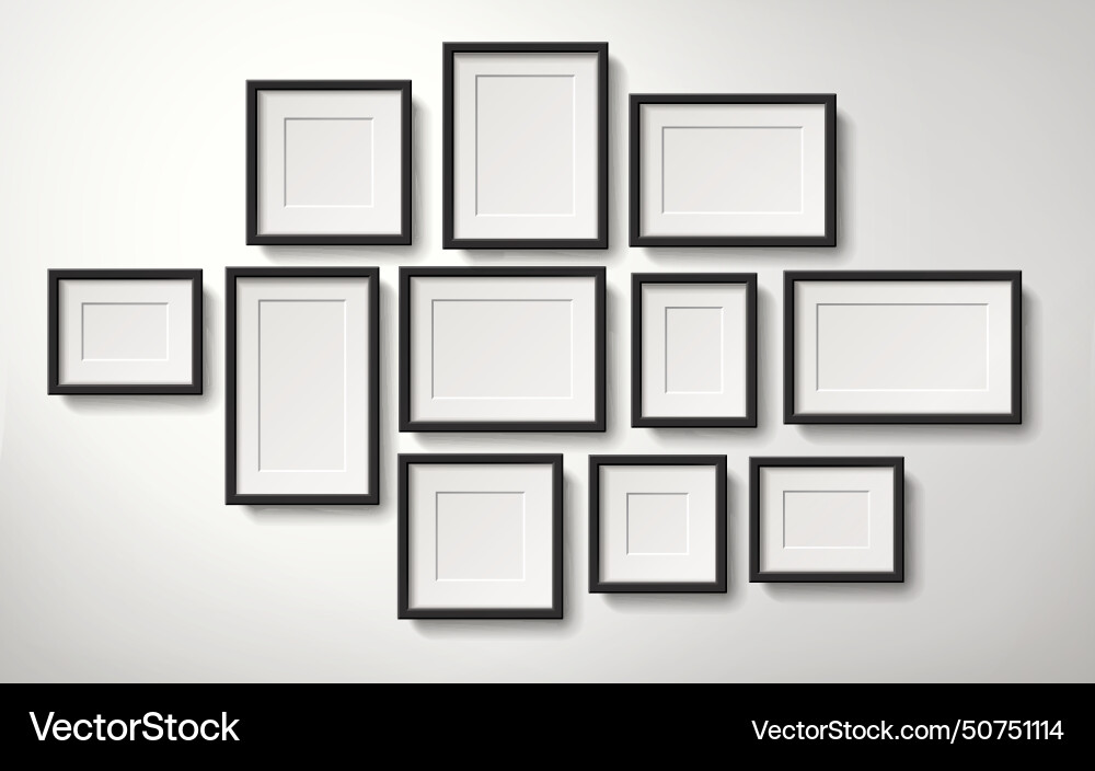 Picture frames collection Royalty Free Vector Image