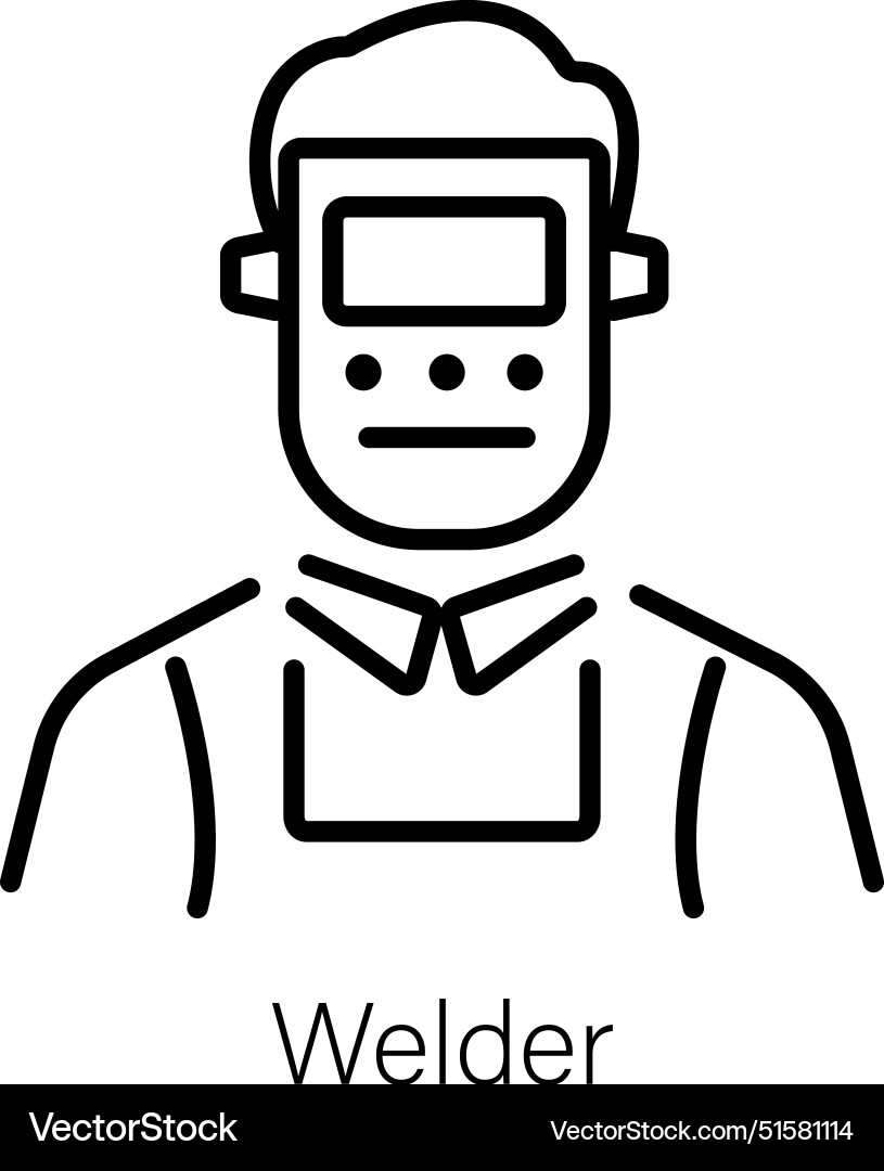 Welder Royalty Free Vector Image - VectorStock