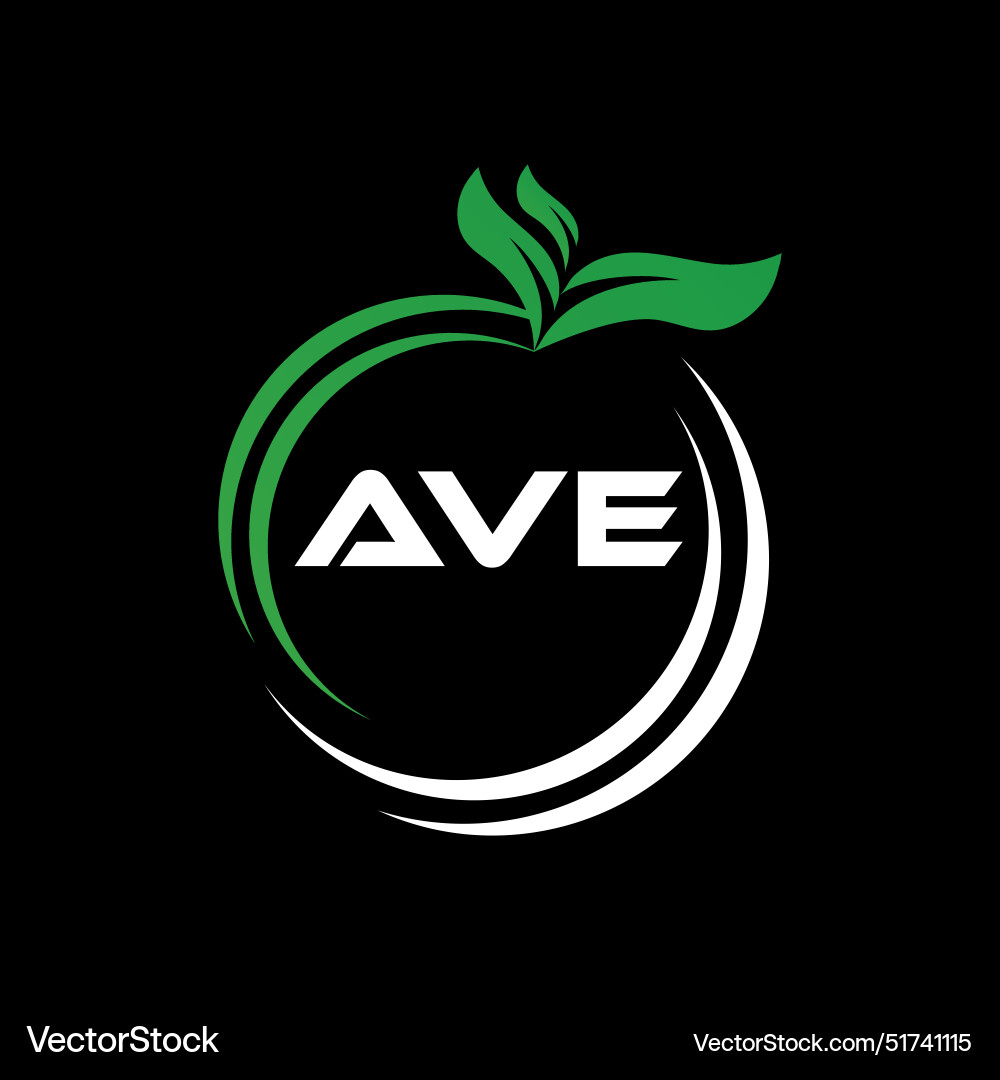 Ave letter logo design simple and modern Vector Image