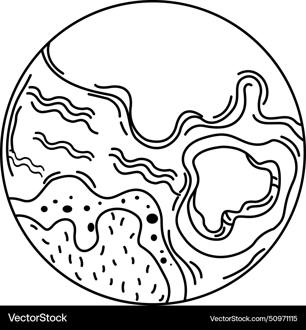 Colorful earth outline white on background Vector Image