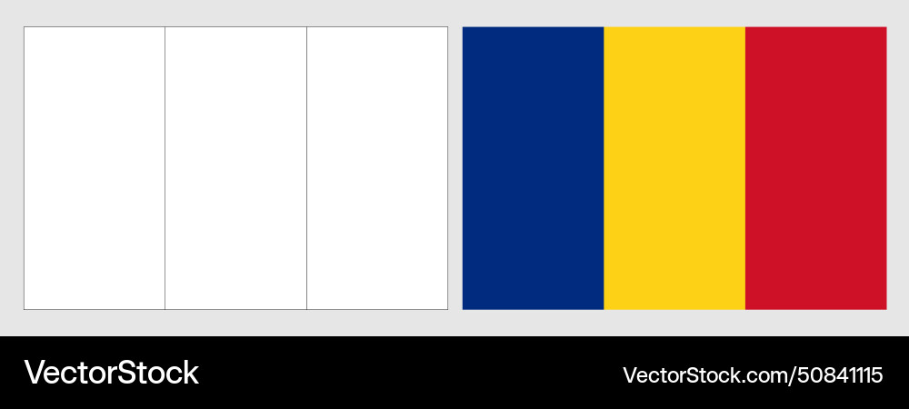 Coloring flag set of romania Royalty Free Vector Image