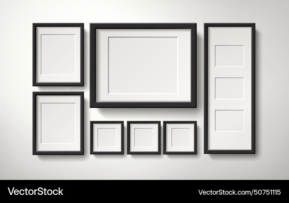 Picture frames collection Royalty Free Vector Image