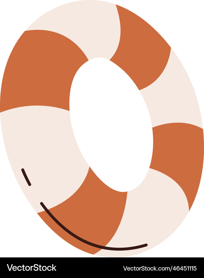 Swimming lifebuoy element Royalty Free Vector Image