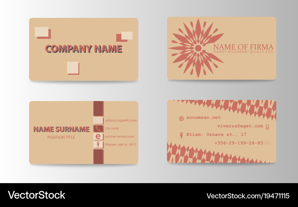 Visit card background – Free Vector | VectorStock