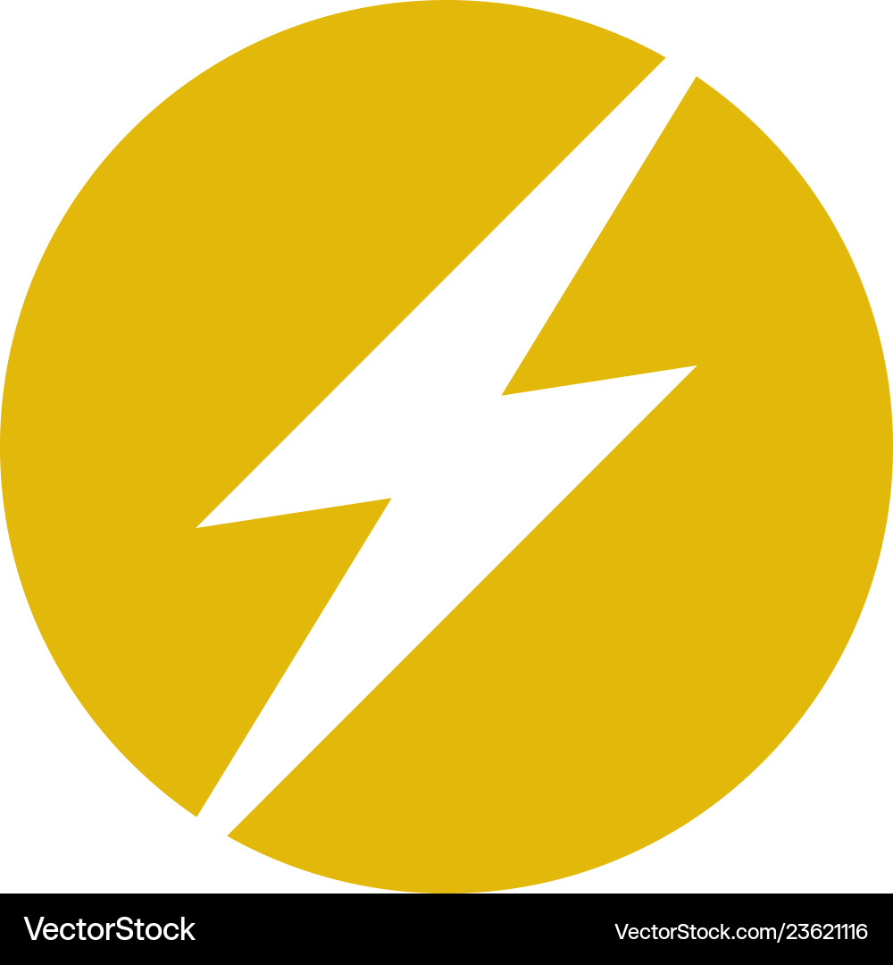 Bolt icon graphic design template Royalty Free Vector Image