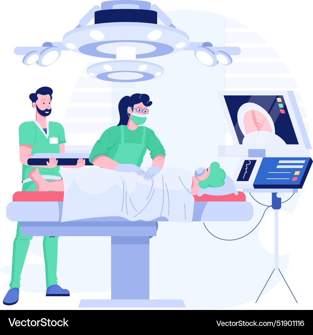 Operation theater Royalty Free Vector Image - VectorStock