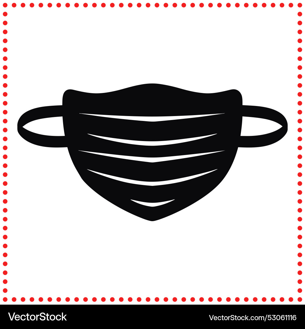 Simple yet powerful face mask graphic Royalty Free Vector