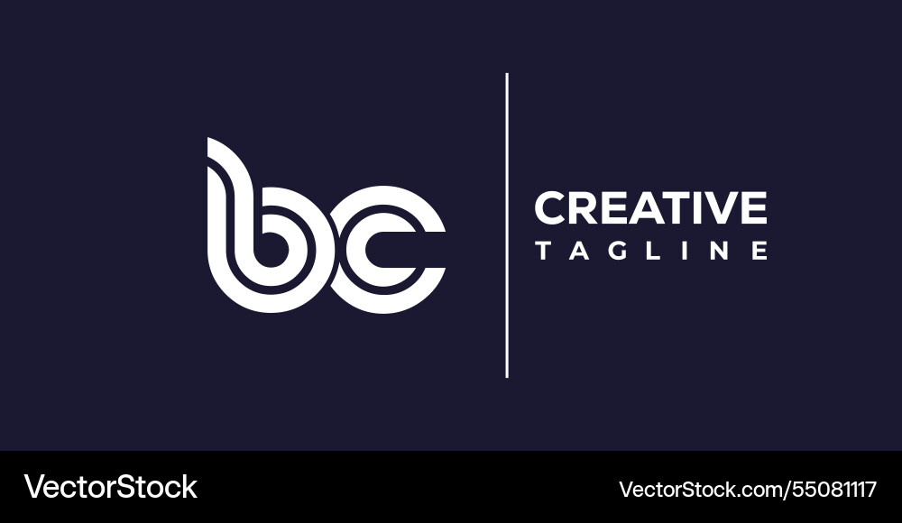 BC Monogram Logo Royalty Free Vector Image - VectorStock
