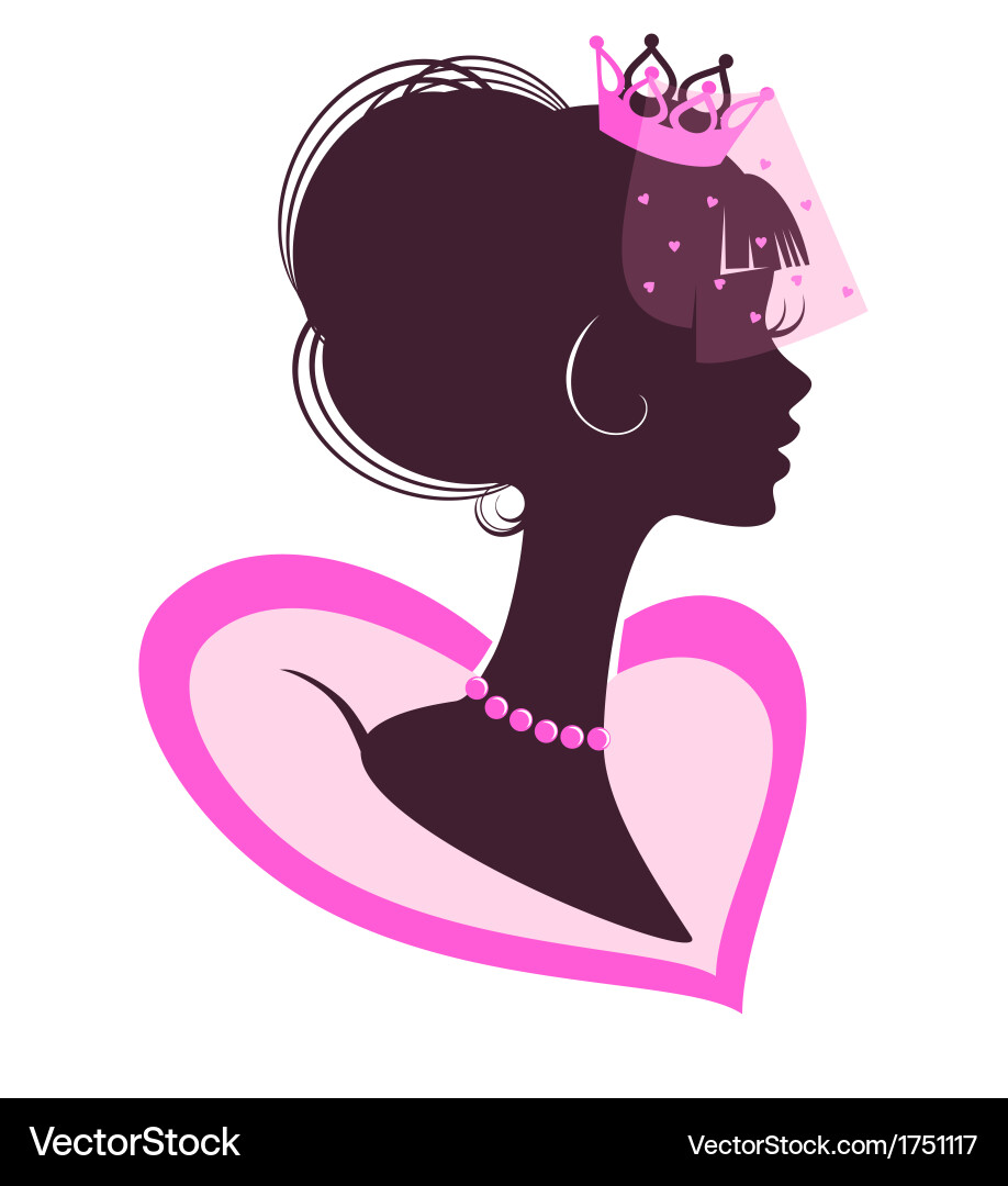 Portrait of a princess Royalty Free Vector Image