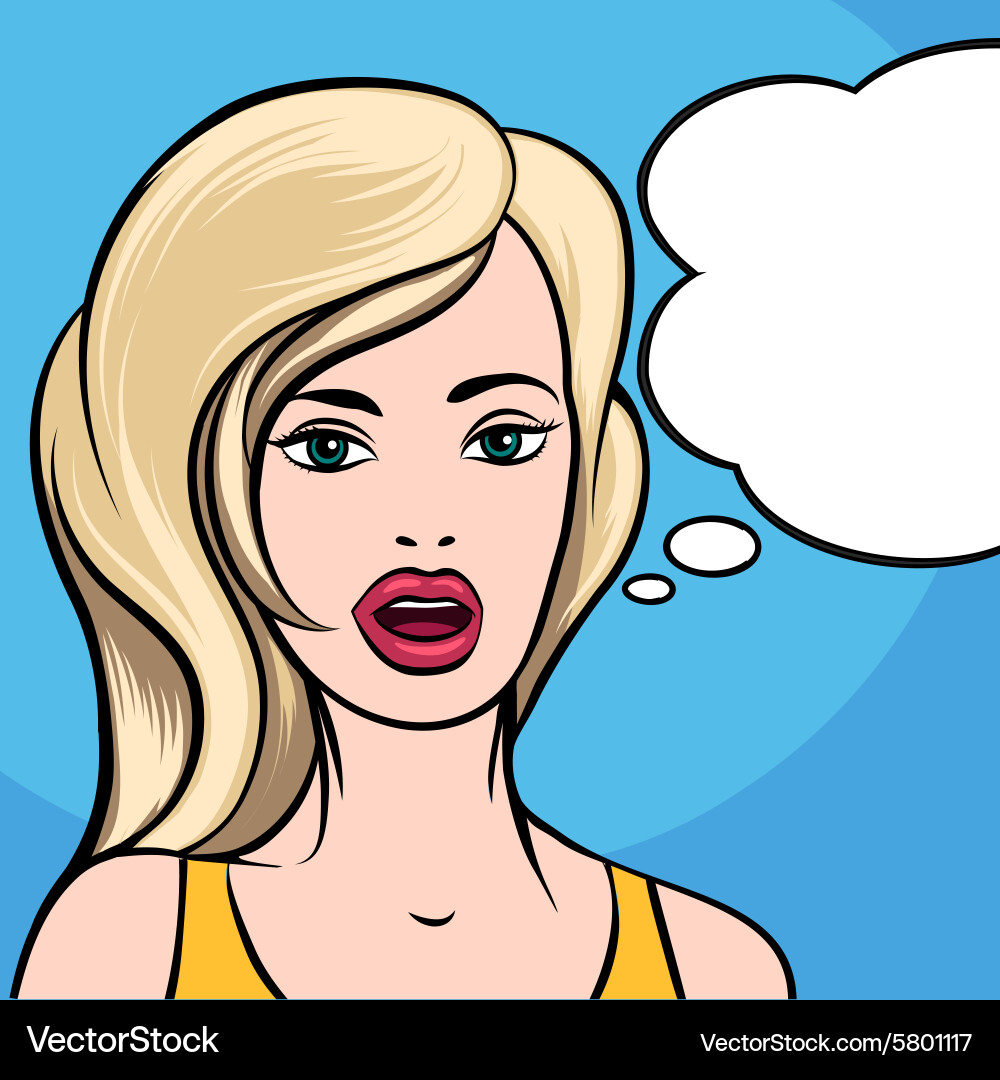 Talking girl Royalty Free Vector Image - VectorStock