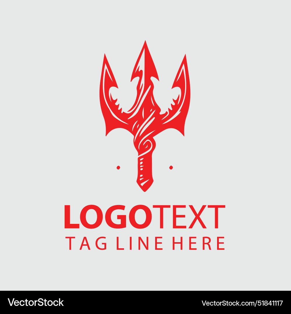 Trident logo Royalty Free Vector Image - VectorStock
