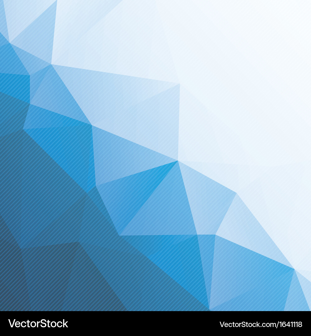 Abstract Blue Triangle Background Royalty Free Vector Image