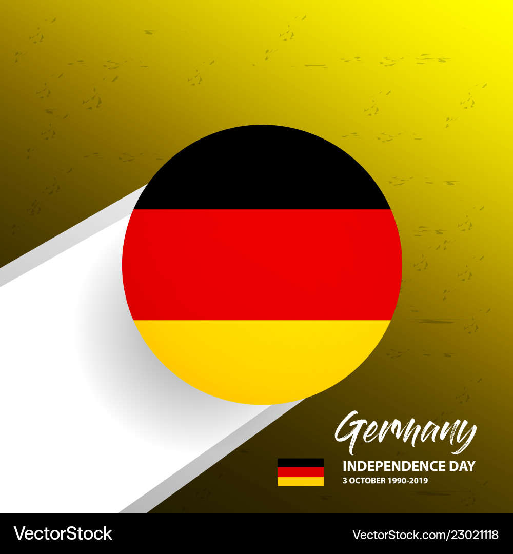 Germany independence day background Royalty Free Vector