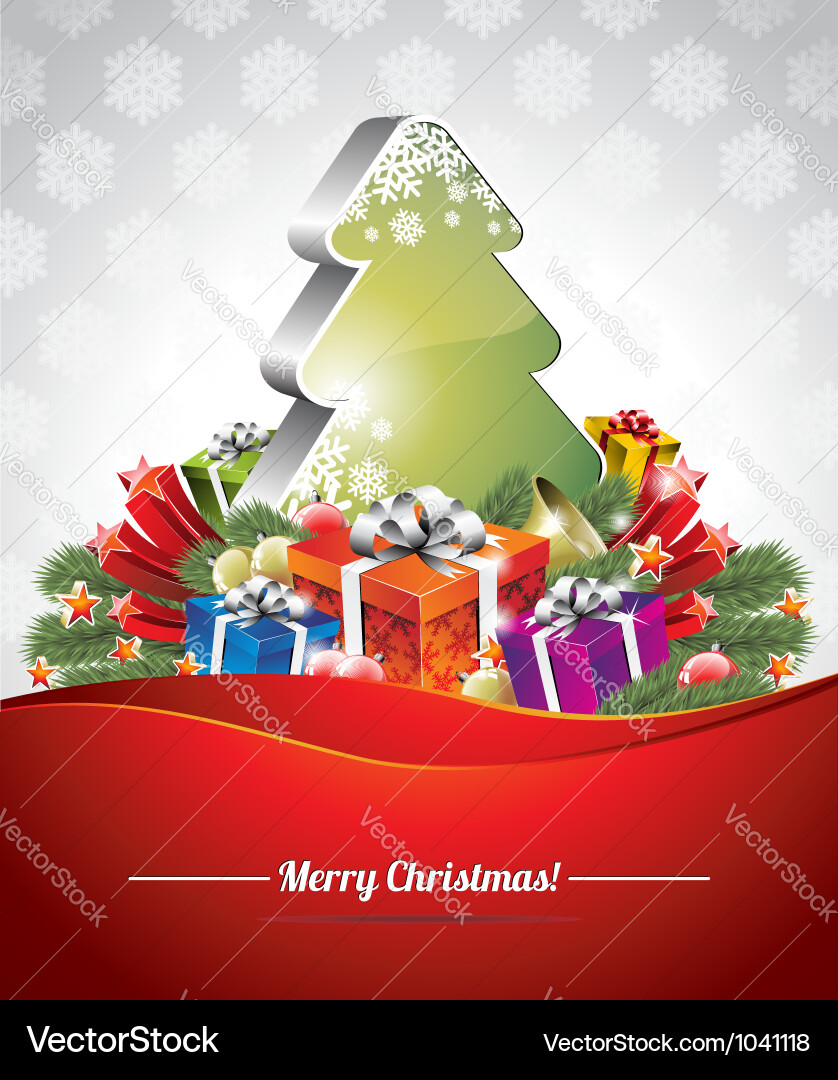 Holiday on a christmas theme Royalty Free Vector Image
