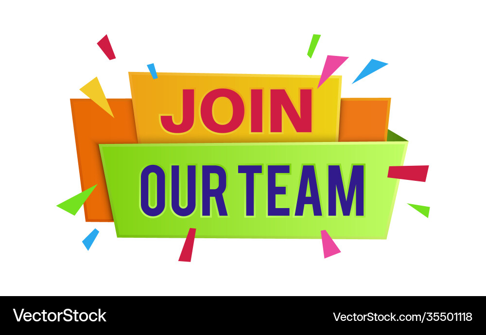Team Recruitment Banner Royalty Free Vector Image