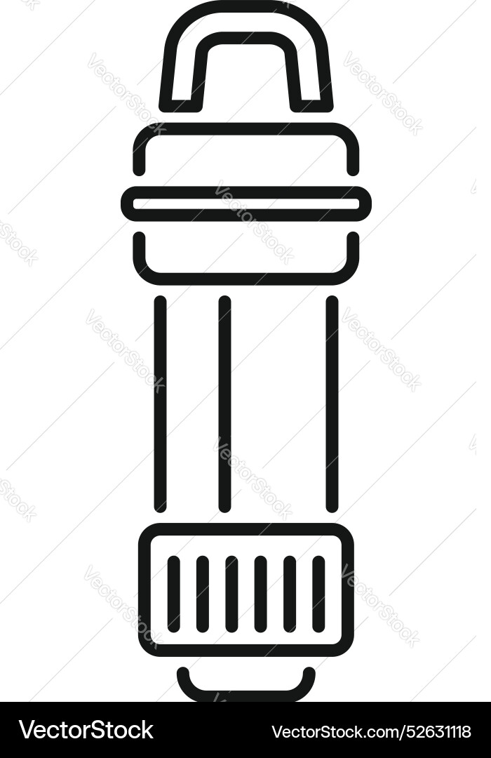 Water well pump icon showing plumbing Royalty Free Vector