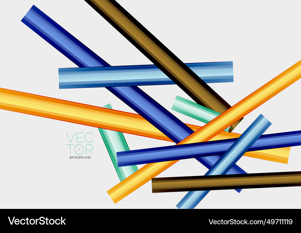 Abstract color straight lines background Vector Image