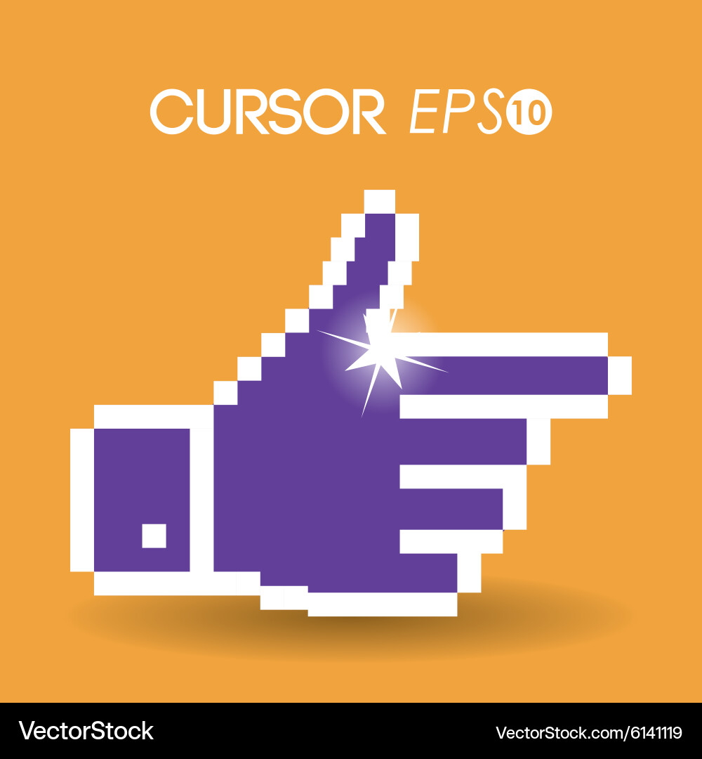 Cursor design Royalty Free Vector Image - VectorStock