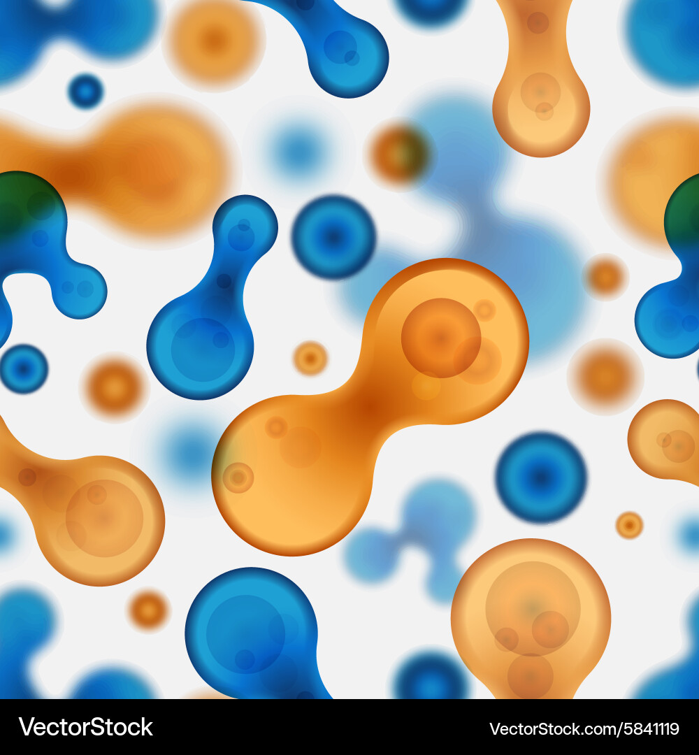 Molecules seamless background science Royalty Free Vector
