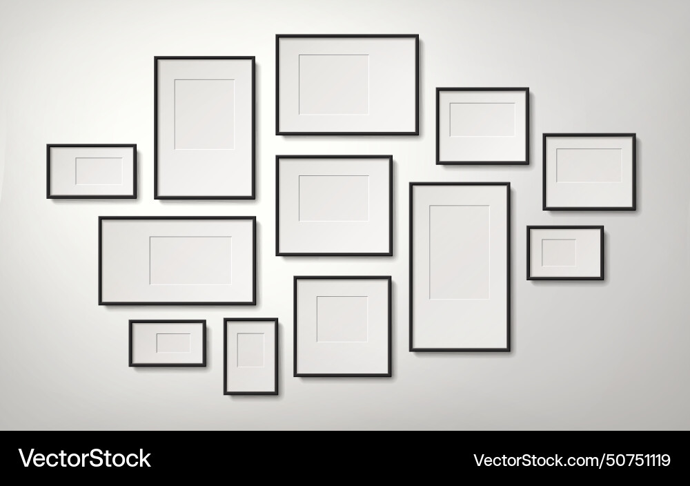 Picture frames collection Royalty Free Vector Image