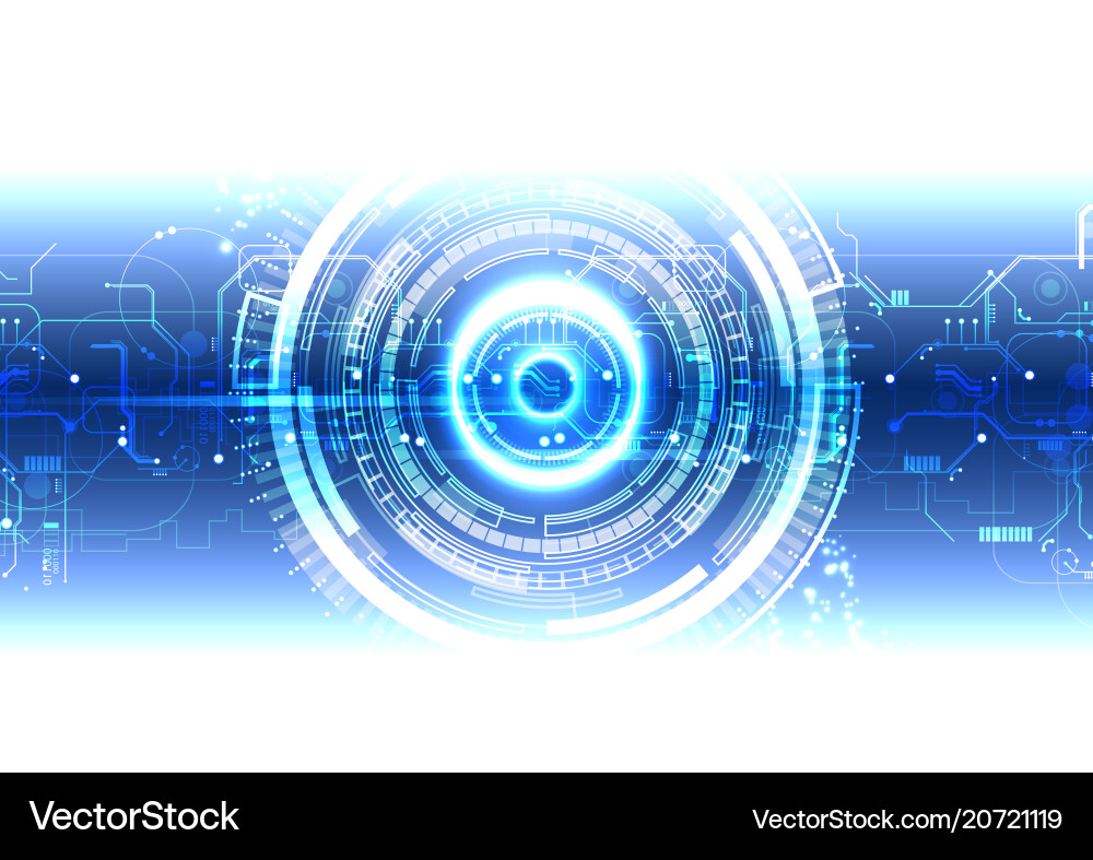 White blue technology background Royalty Free Vector Image