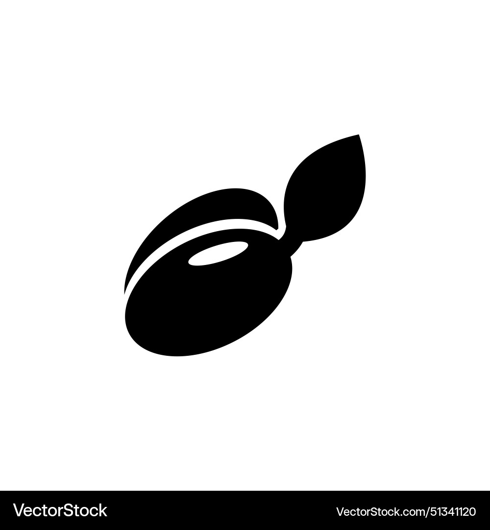 A close-up shot of seed sprouting symbolizing Vector Image
