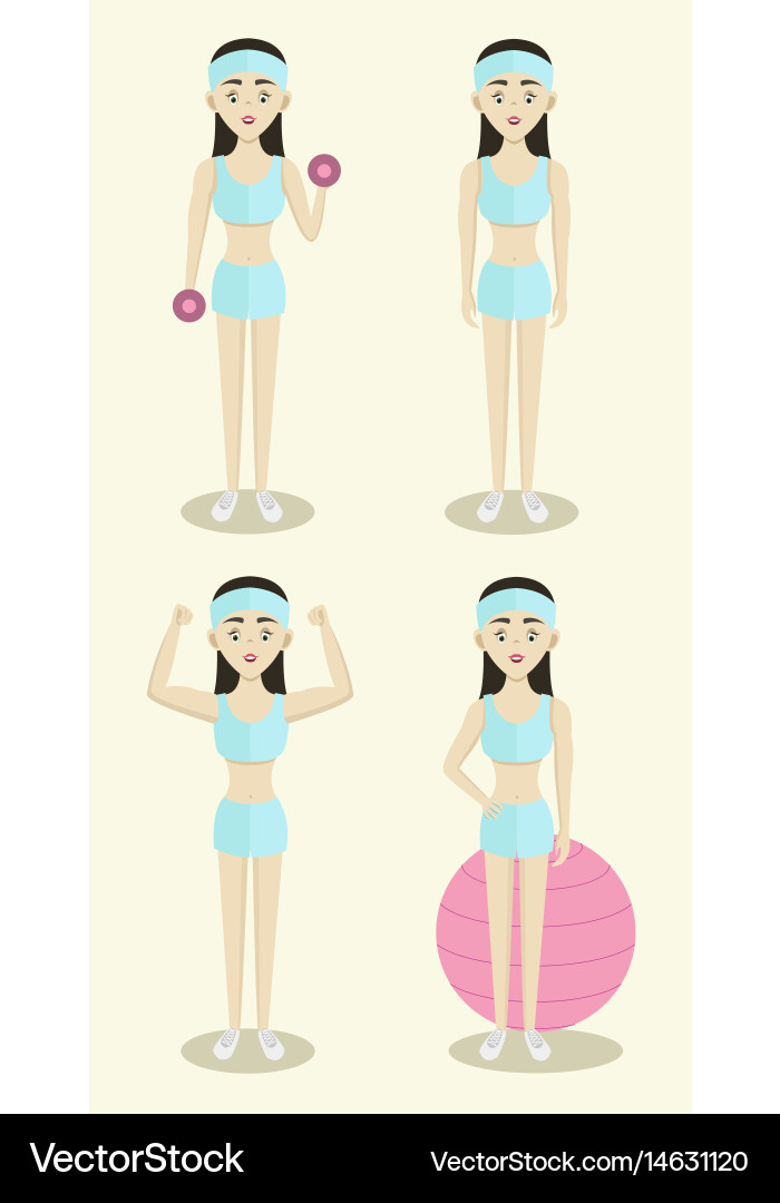 Coach sport characters set Royalty Free Vector Image