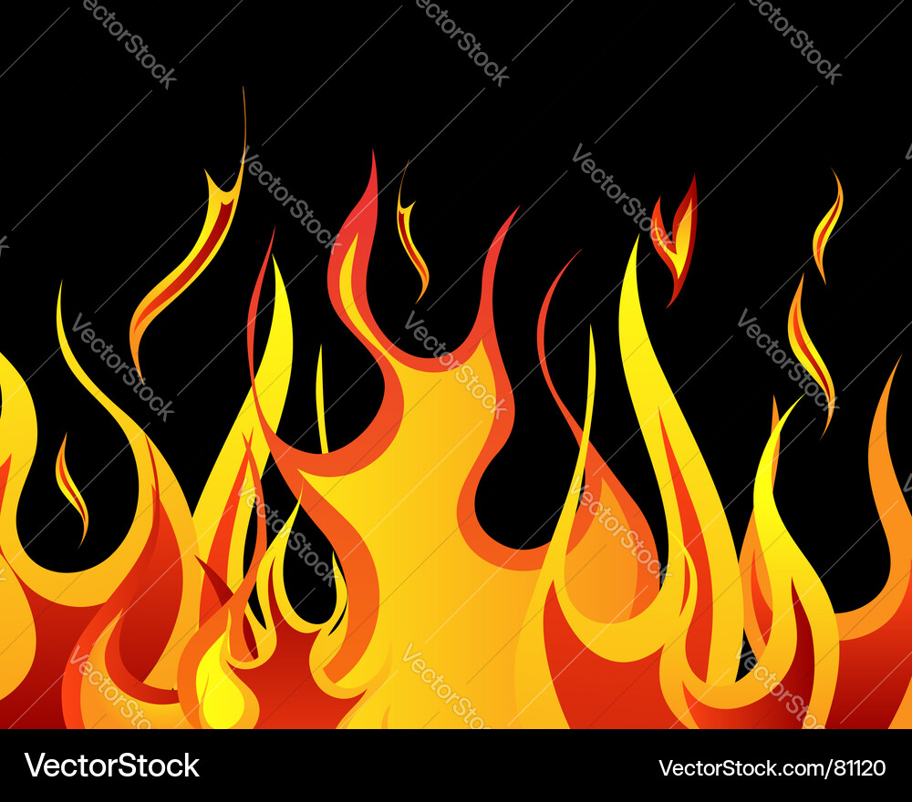 Fire background Royalty Free Vector Image - VectorStock