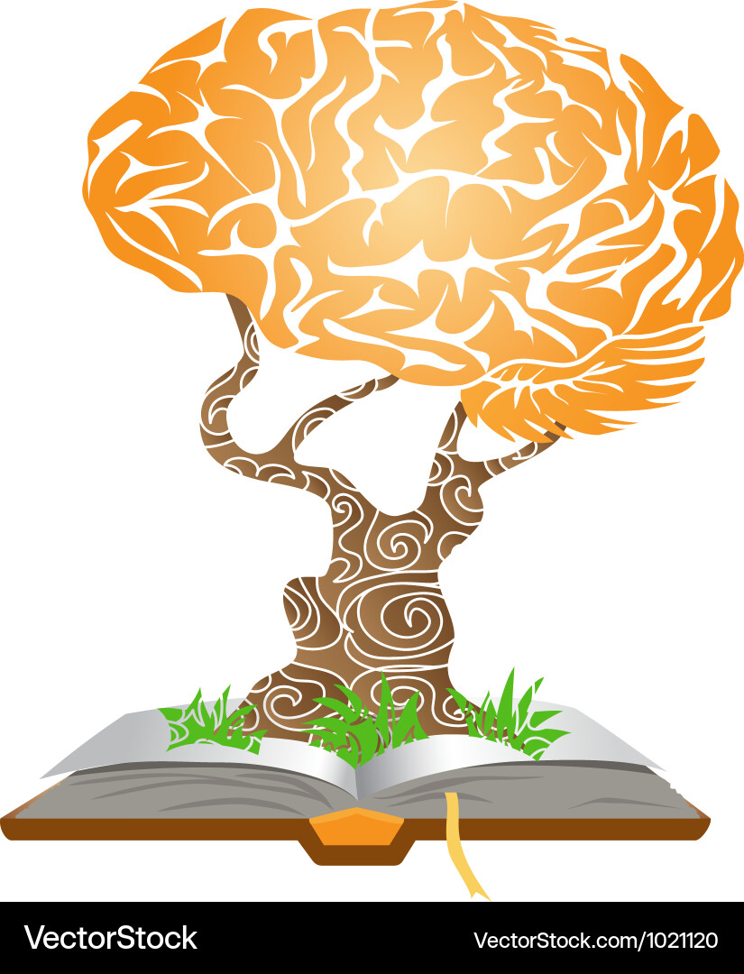 Intellectual Tree of Knowledge Royalty Free Vector Image