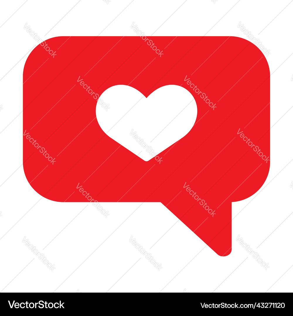 Message heart love letter red Royalty Free Vector Image