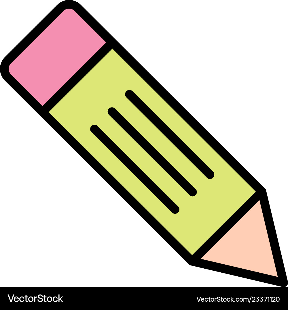 Pencil icon Royalty Free Vector Image - VectorStock
