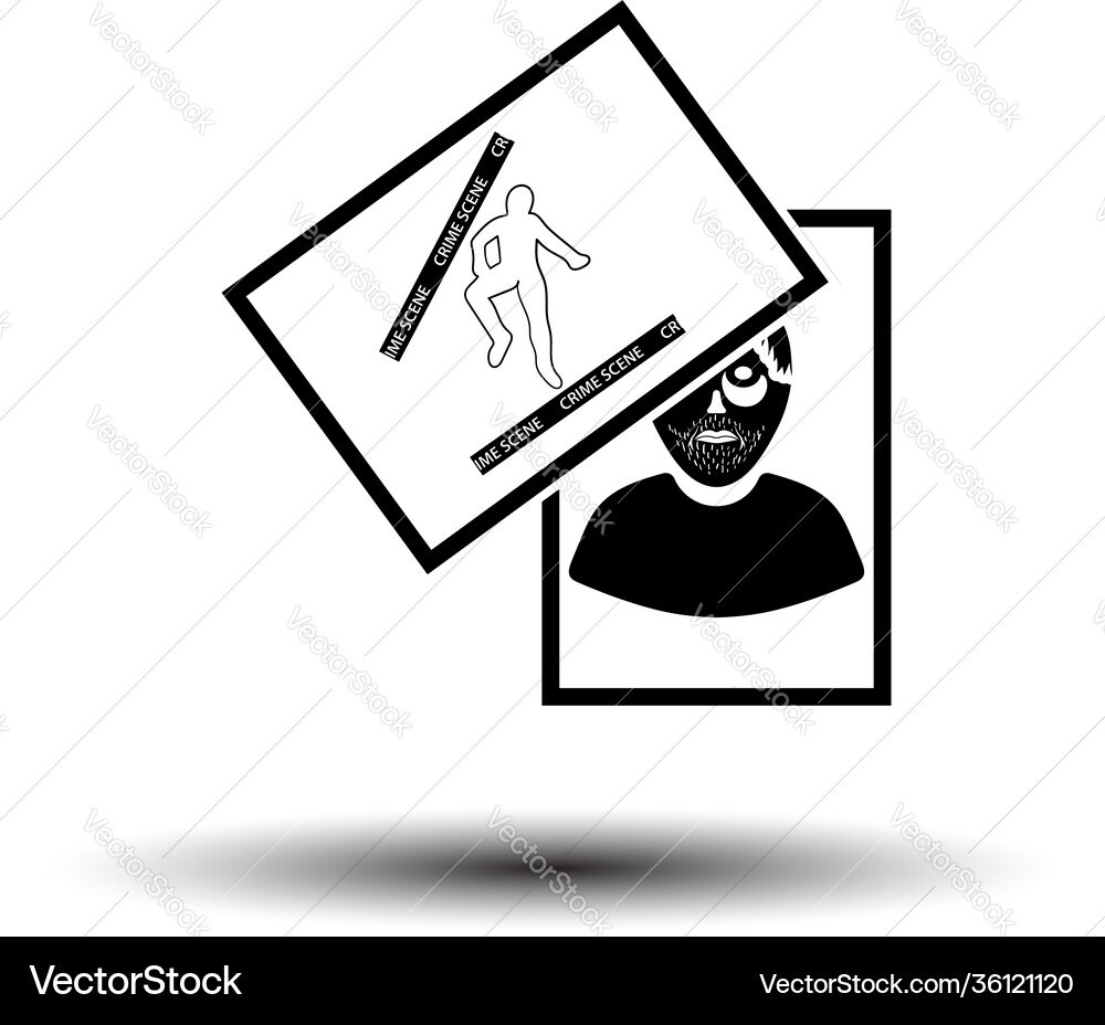 Photograph evidence icon Royalty Free Vector Image