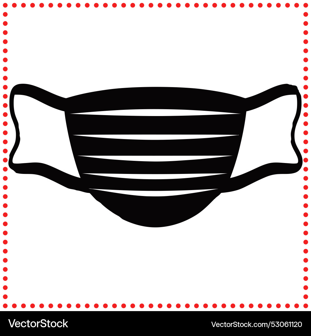 Protective face mask graphic perfect Royalty Free Vector