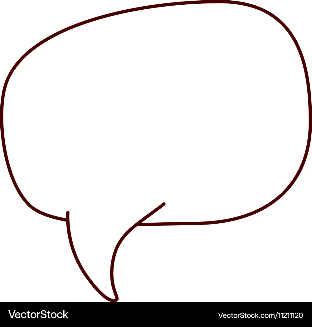 Silhouette rounded rectangle callout for dialogue Vector Image Silhouette rounded rectangle callout for dialogue Vector Image