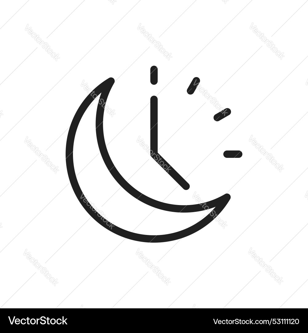 Sleeping time icon Royalty Free Vector Image - VectorStock