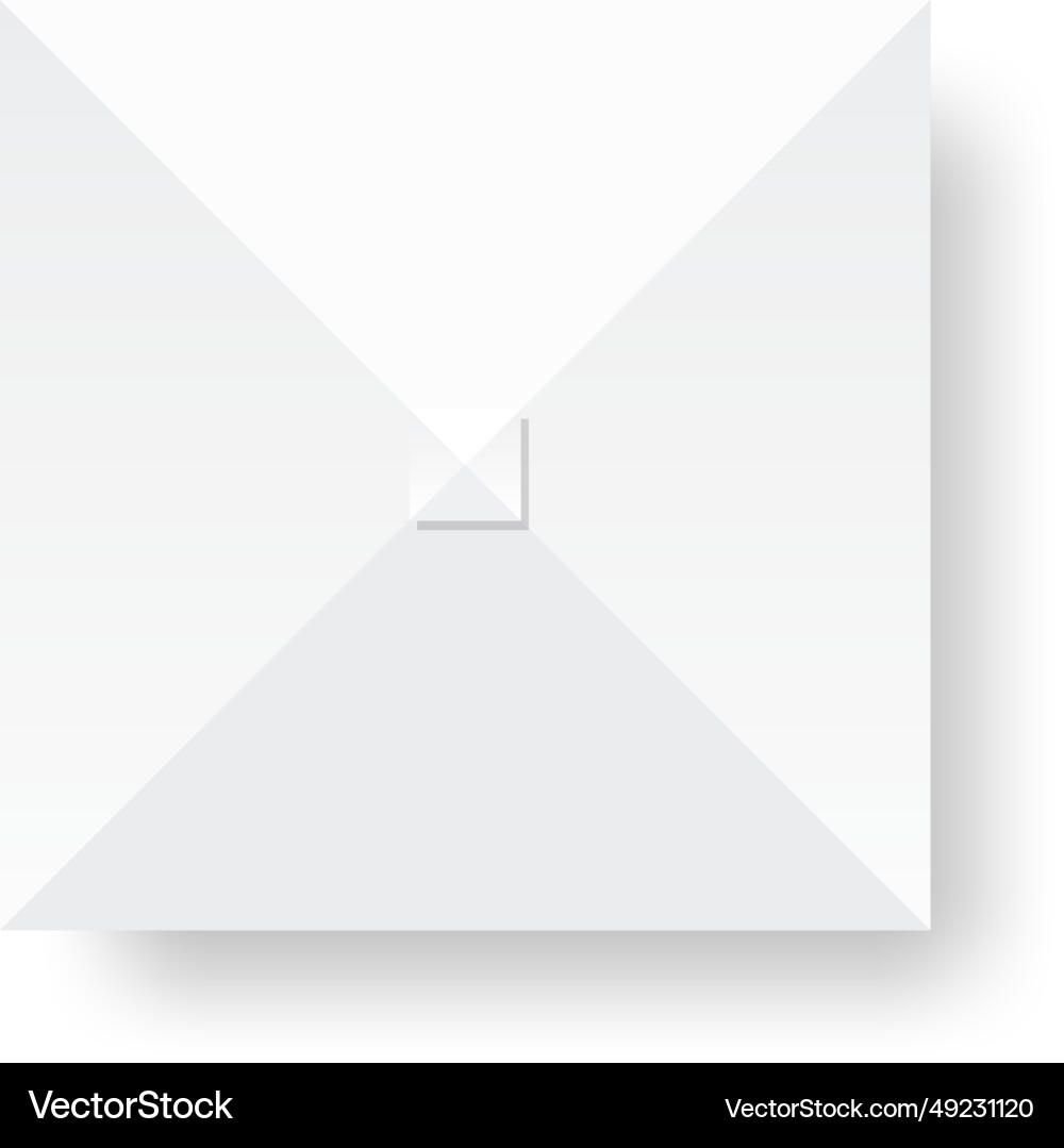 White tent top view umbrella mockup Royalty Free Vector