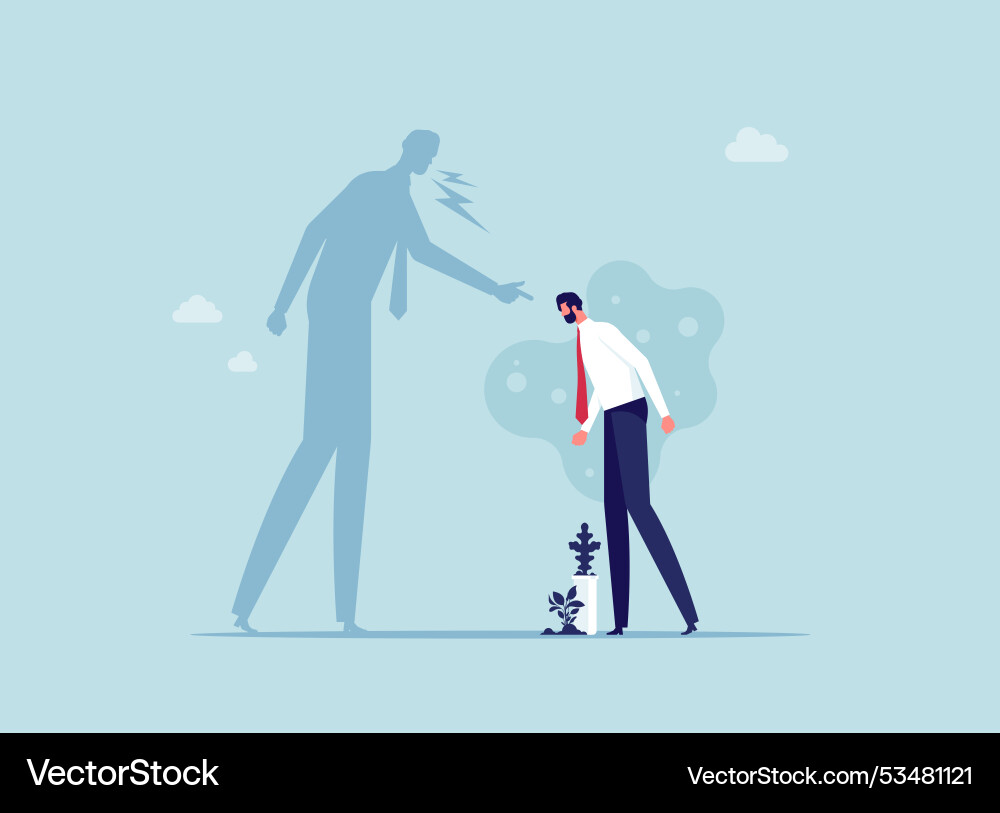 Anger or stress psychology concept Royalty Free Vector Image