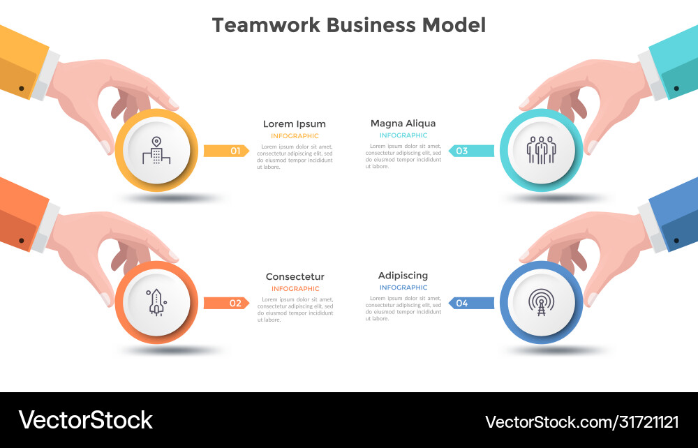 Moderne Info-Optionen Vorlage Lizenzfreies Vektorbild