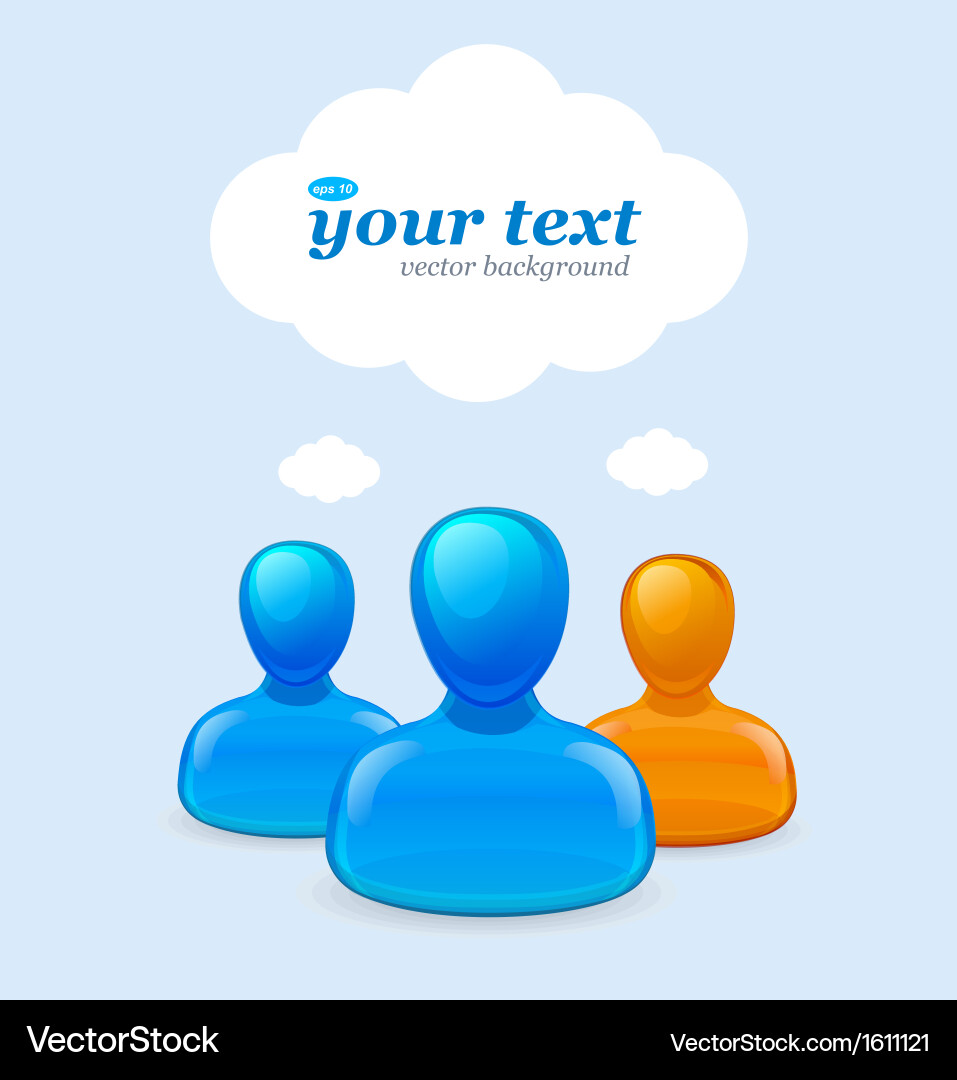 People communicating Royalty Free Vector Image