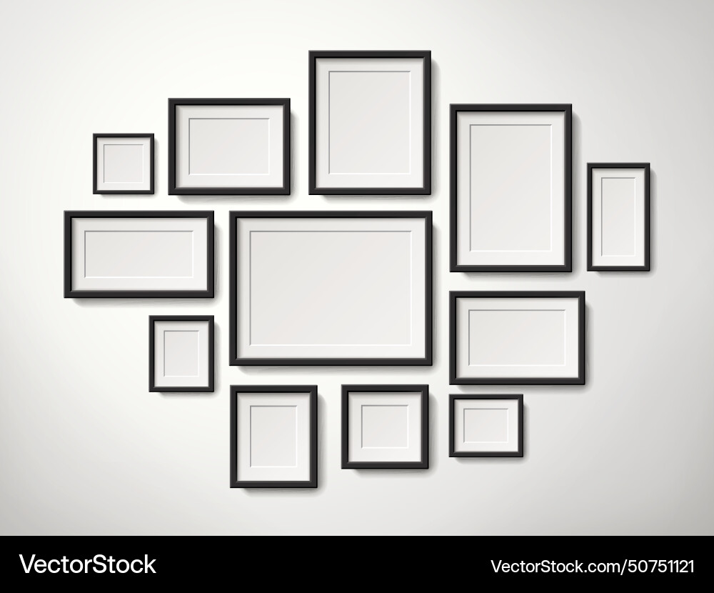 Picture frames collection Royalty Free Vector Image