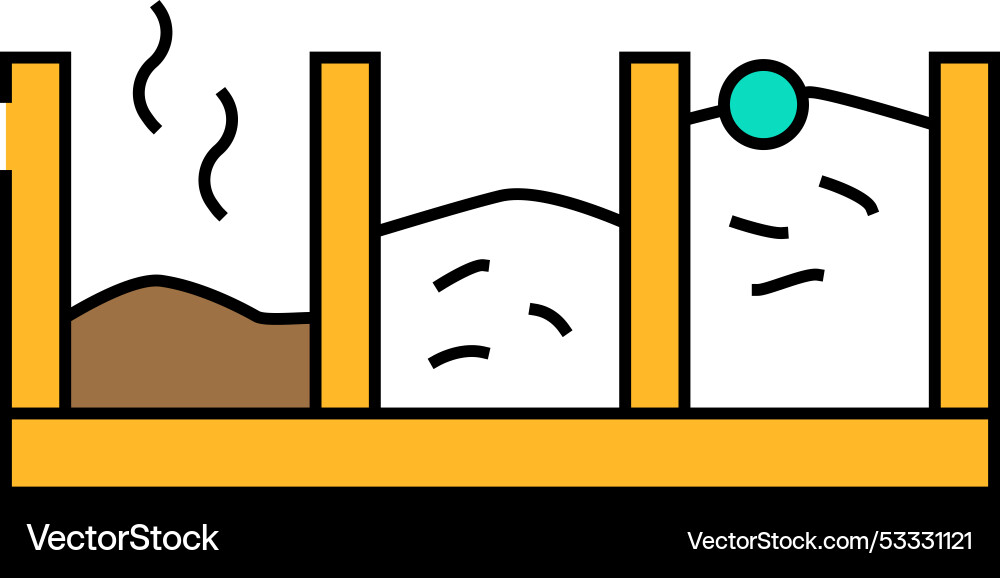 Pit compost icon color Royalty Free Vector Image