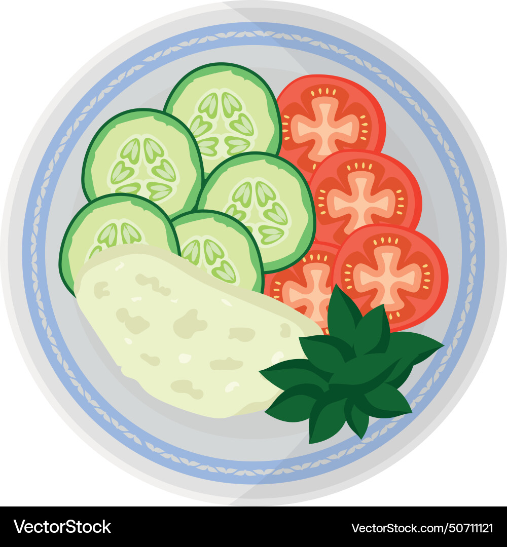 Suhoor food traditional Royalty Free Vector Image