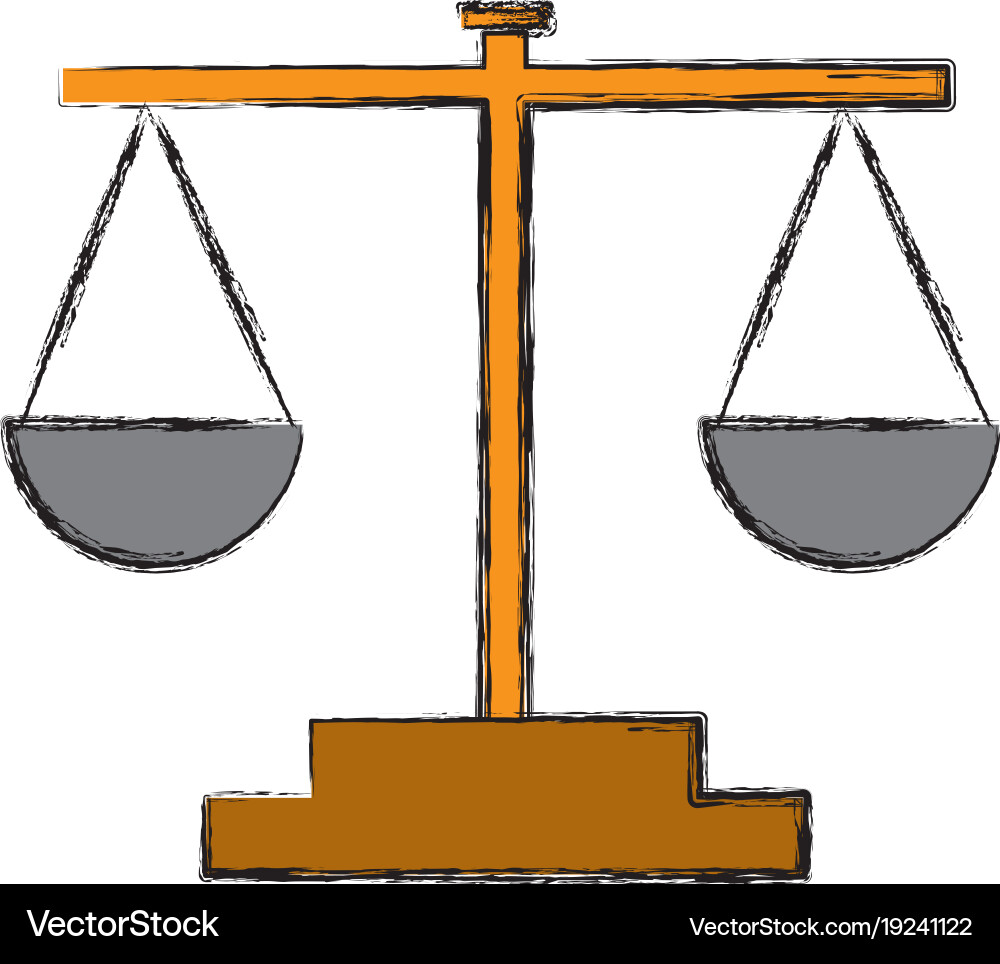 Balance justice symbol Royalty Free Vector Image