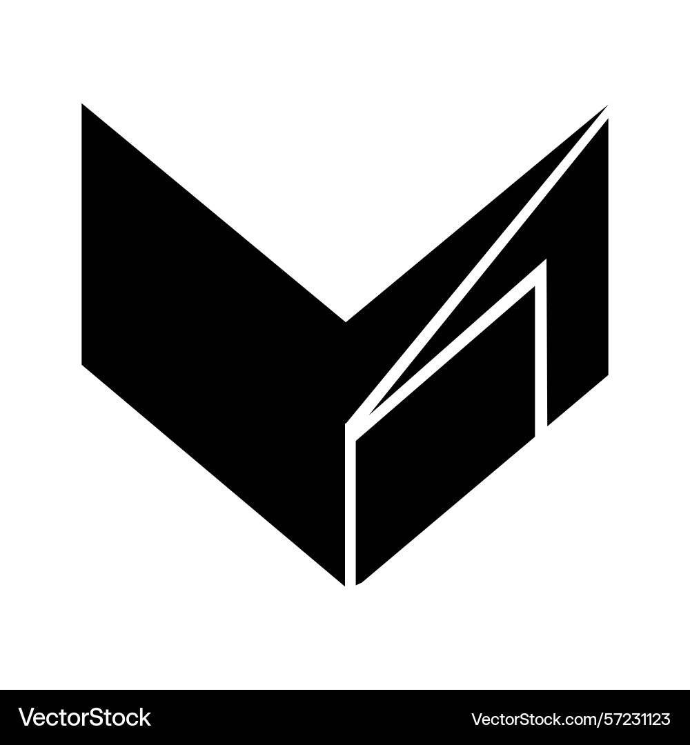 Letter m power logo Royalty Free Vector Image - VectorStock