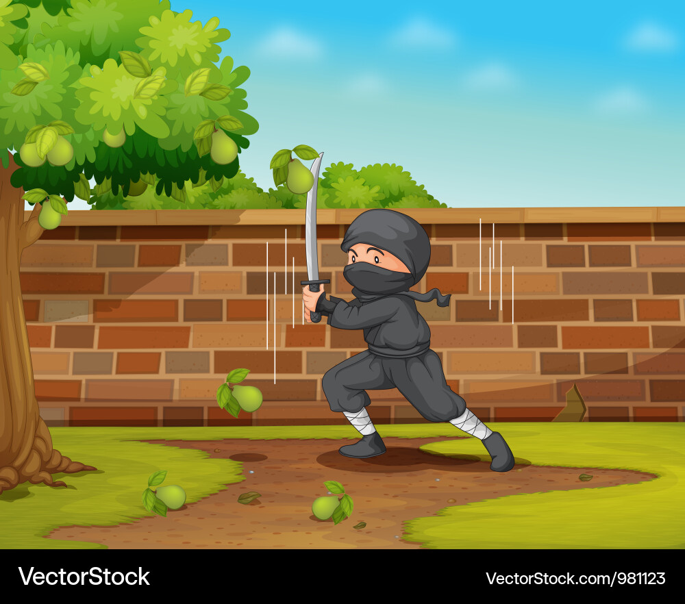 Ninja Royalty Free Vector Image - VectorStock