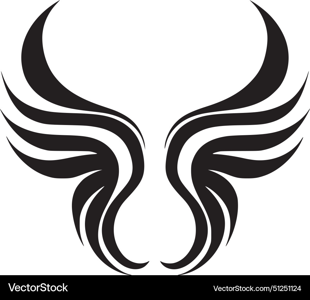 Angel wings - minimalist and flat logo Royalty Free Vector