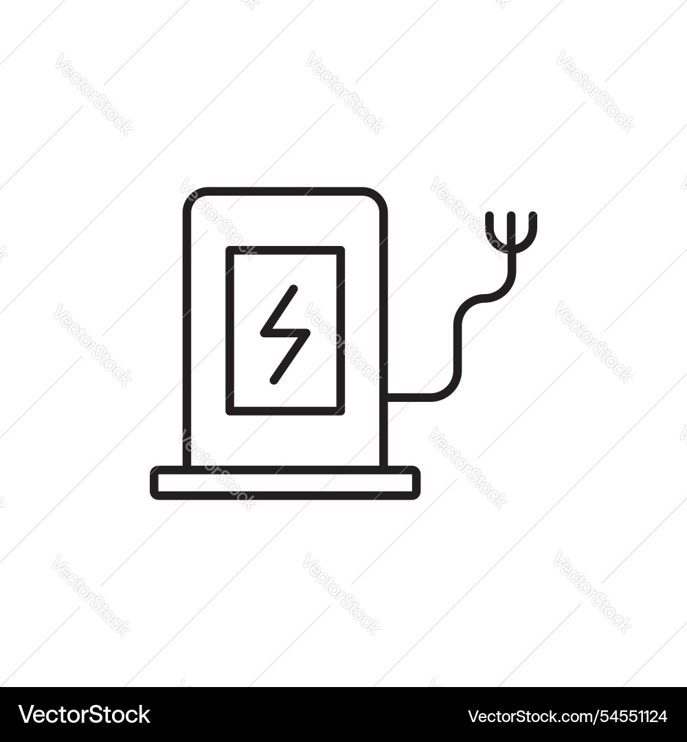 Charging station icon Royalty Free Vector Image