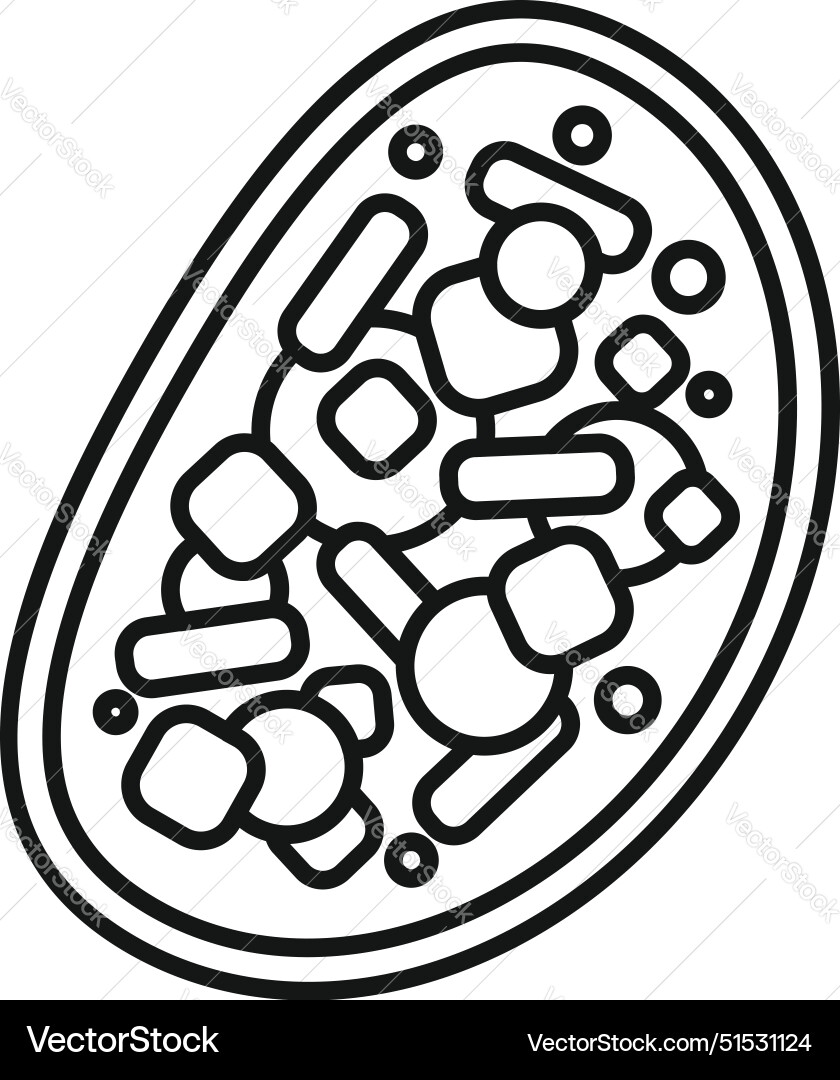 Exploring the world of a human cell Royalty Free Vector